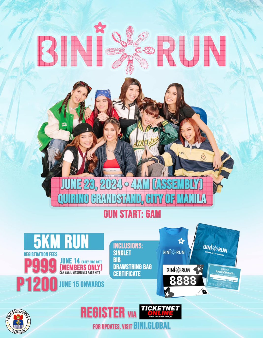 Race with the P-Pop Princesses: BINI Invites Fans to the BINI Run - Gen ...