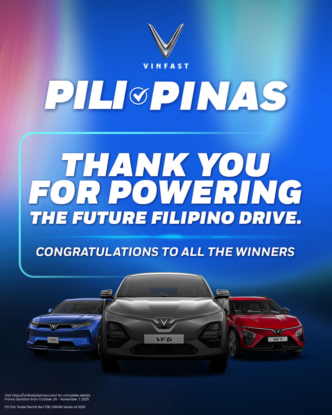 VinFast Electric Vehicle Design Voting Contest Philippines Announces ...